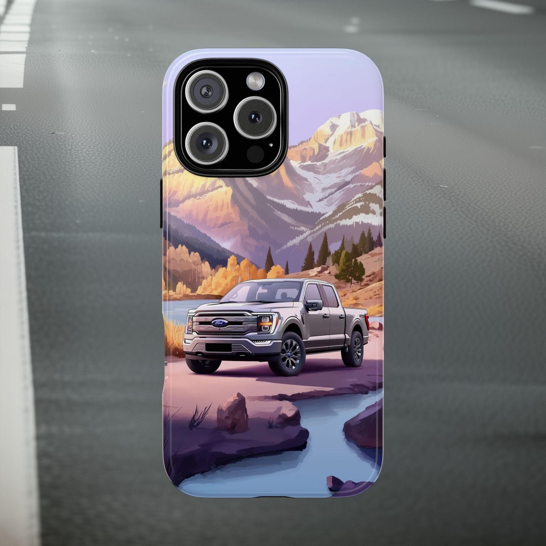 Ford F150 Tough Cases, Silver Ford F150, Car Phone Case, Durable ...