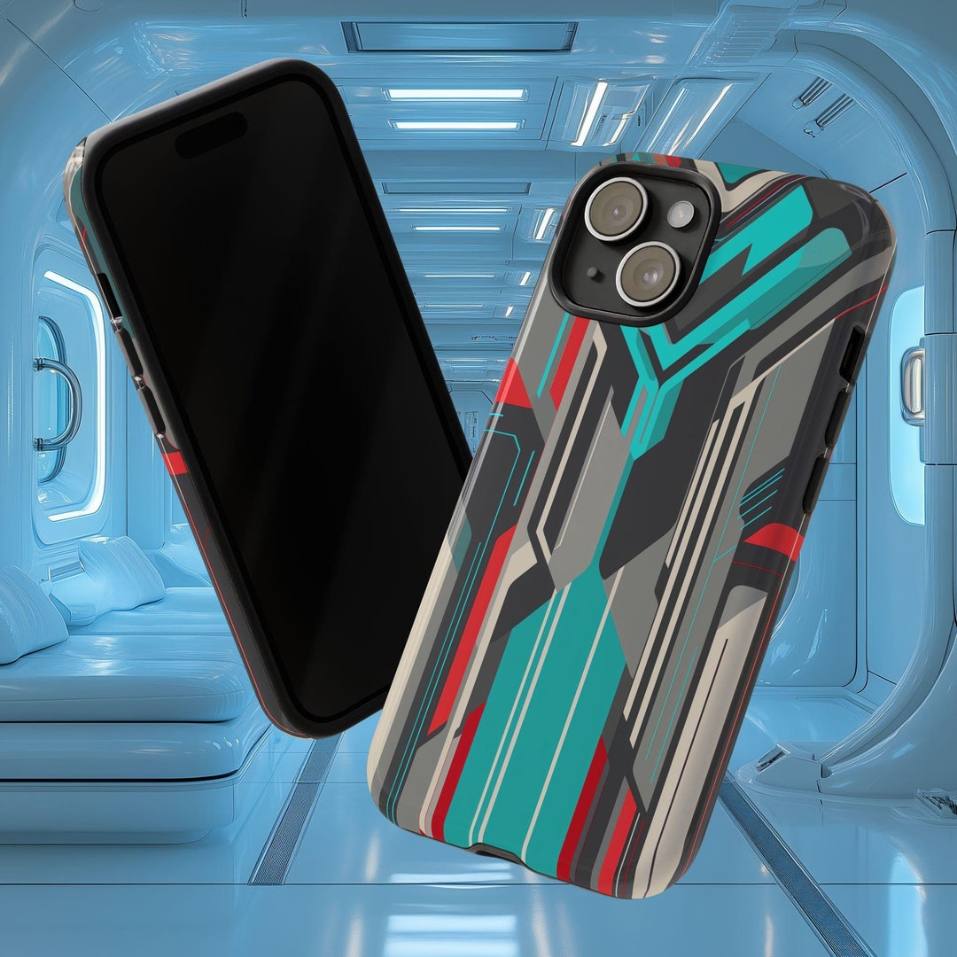 Cyberpunk iPhone Case, Futuristic Tough Cover, Sci Fi Mobile ...
