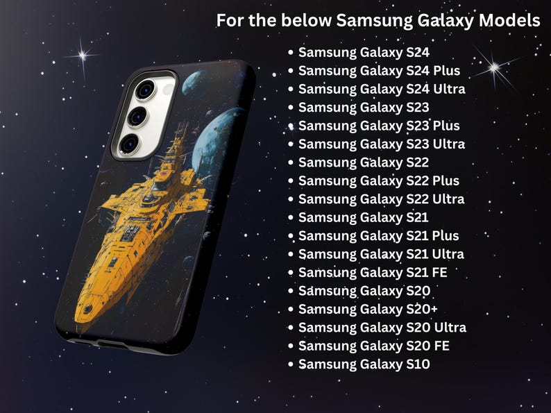 Anime Space Battleship Tough Case, Sci-fi Spaceship Phone Cover, Otaku ...