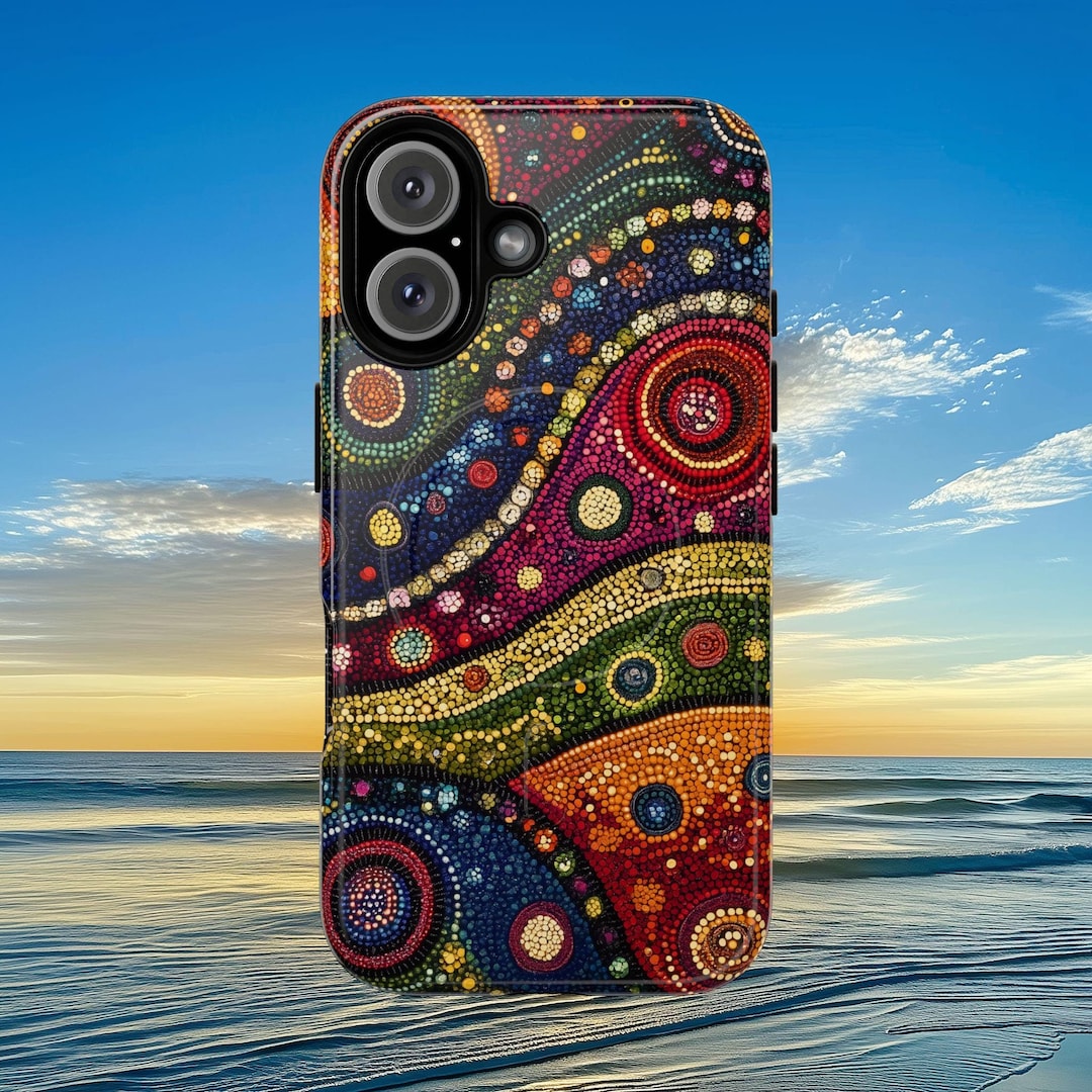 Indigenous Art Phone Case, Aboriginal Tribal iPhone Cover, Tough ...