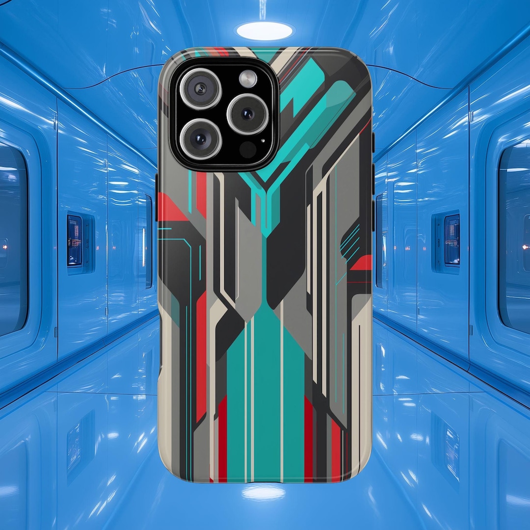 Cyberpunk iPhone Case, Futuristic Tough Cover, Sci Fi Mobile ...