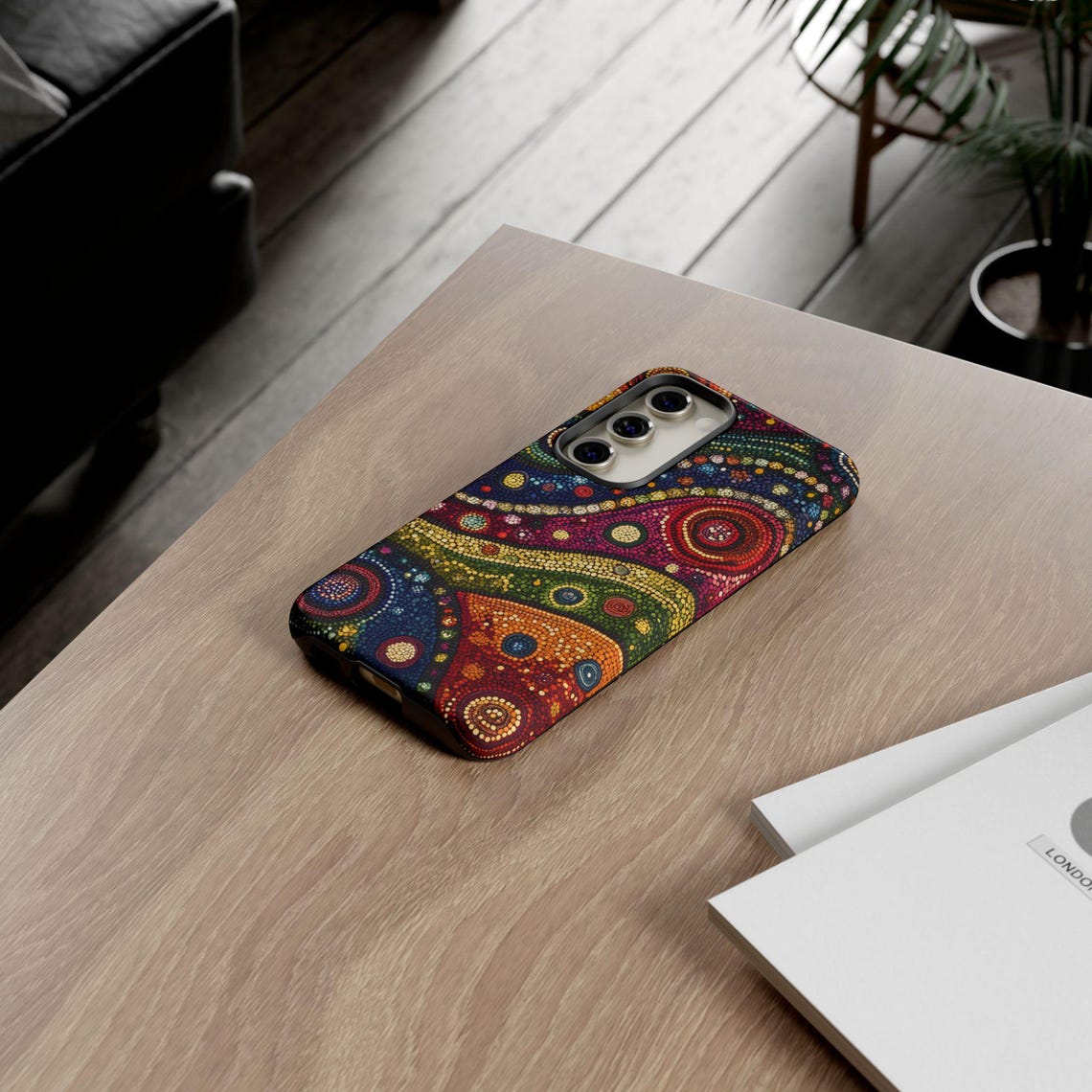 Aboriginal Art Tough Phone Case for Samsung Galaxy, Indigenous Tribal ...