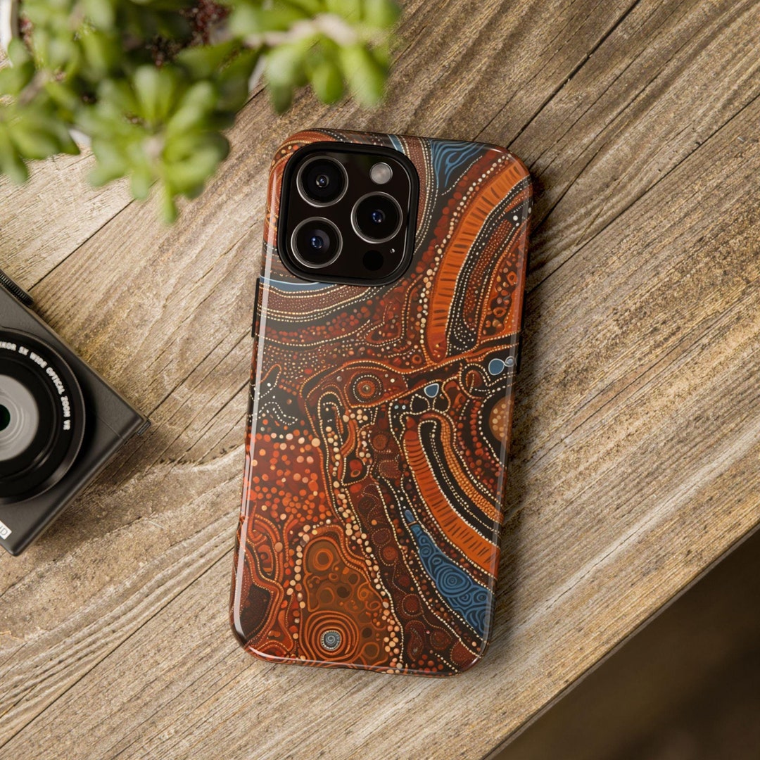 Phone Case, Aboriginal Art Abstract Tough iPhone Google Pixel Samsung ...