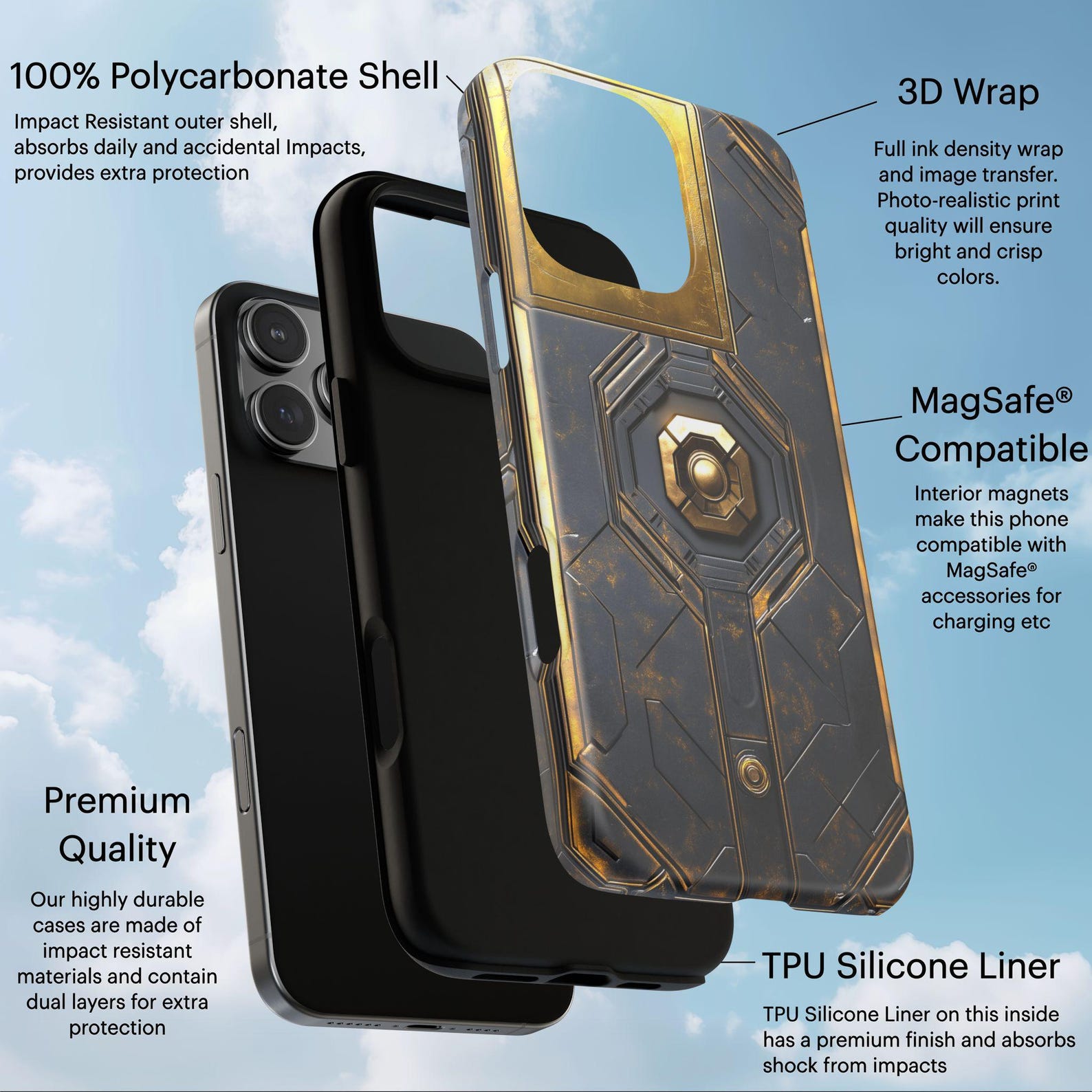 Tough Magnetic Cases - Dystopian Sci Fi Futuristic Design, Phone ...