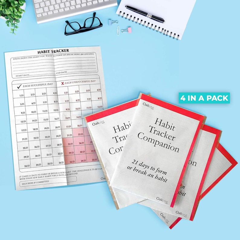 Habit Tracker Wall Chart Poster – 21 Day Atomic Habit Builder – A3 ...