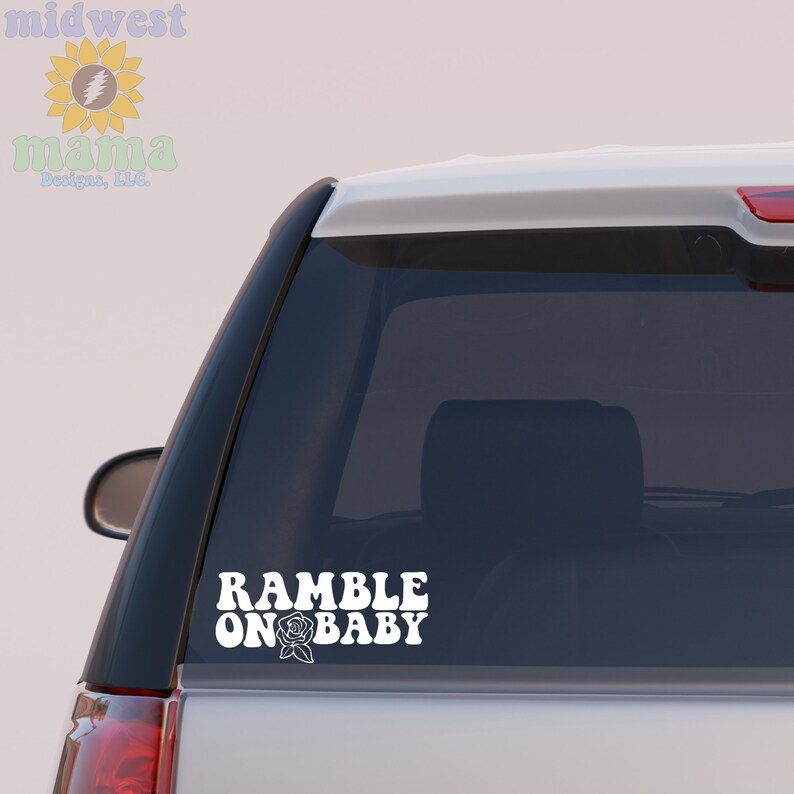Grateful Dead Ramble on Rose Vinyl Decal Sticker FREE - Etsy