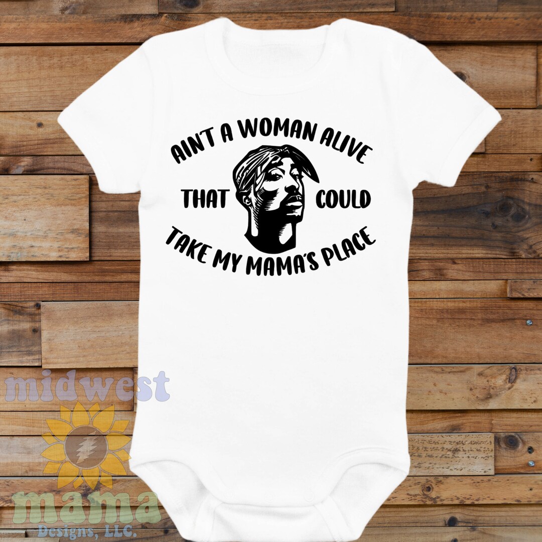 Infant Sized Tupac 'dear Mama' Onesie in Black or White - Etsy