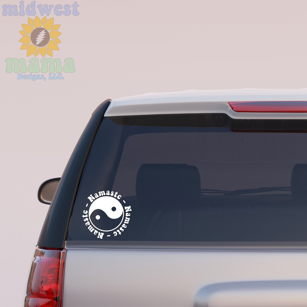 Namaste Yin Yang Vinyl Decal FREE SHIPPING - Etsy