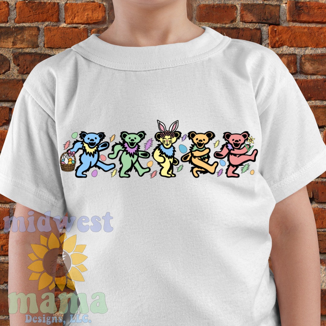 Grateful Dead Dancing Bear Easter Toddler & Youth Sized T Shirt in ...