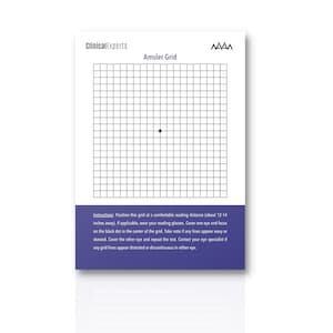 Amsler Grid Refrigerator Magnet for Daily Eye Screening for Macular ...