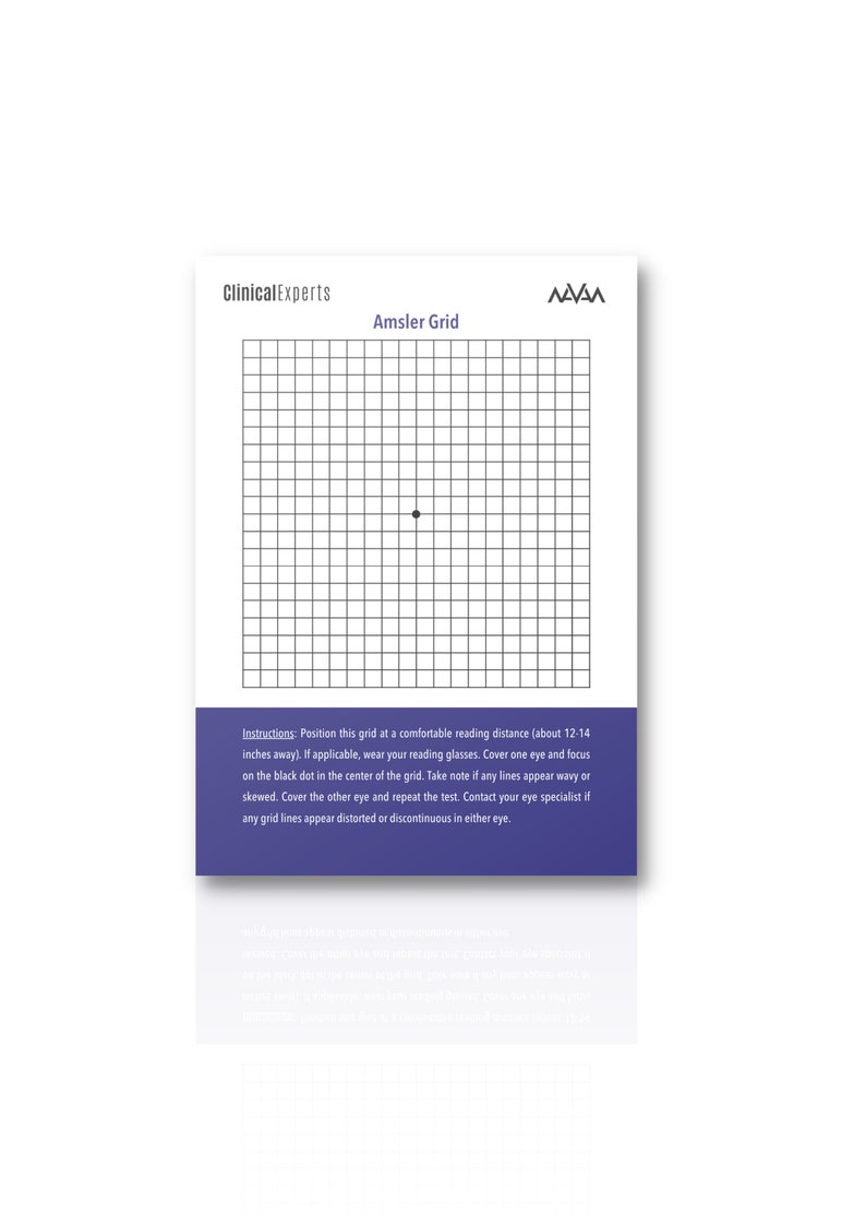 Amsler Grid Refrigerator Magnet for Daily Eye Screening for Macular ...