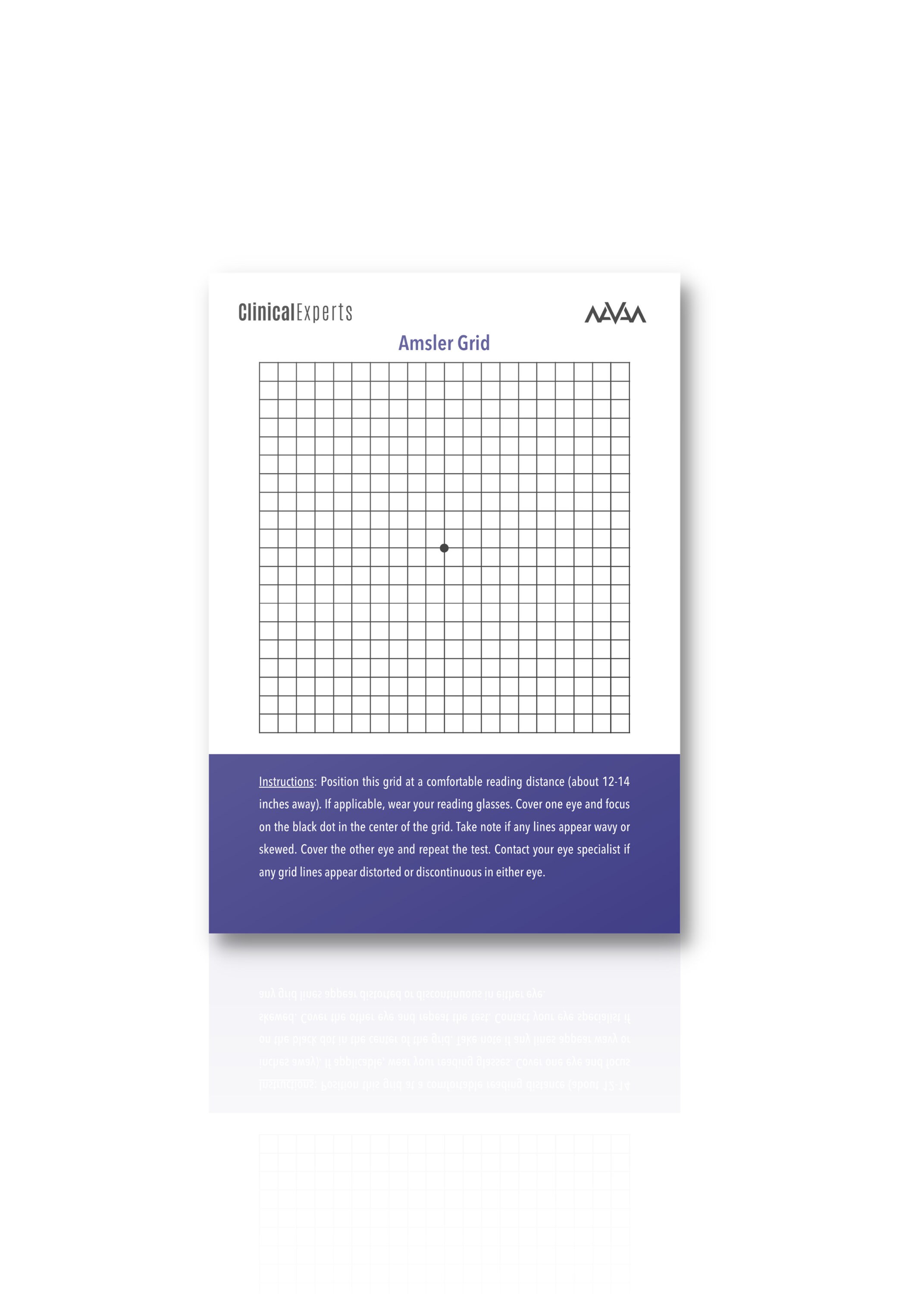 Amsler Grid Refrigerator Magnet for Daily Eye Screening for Macular ...
