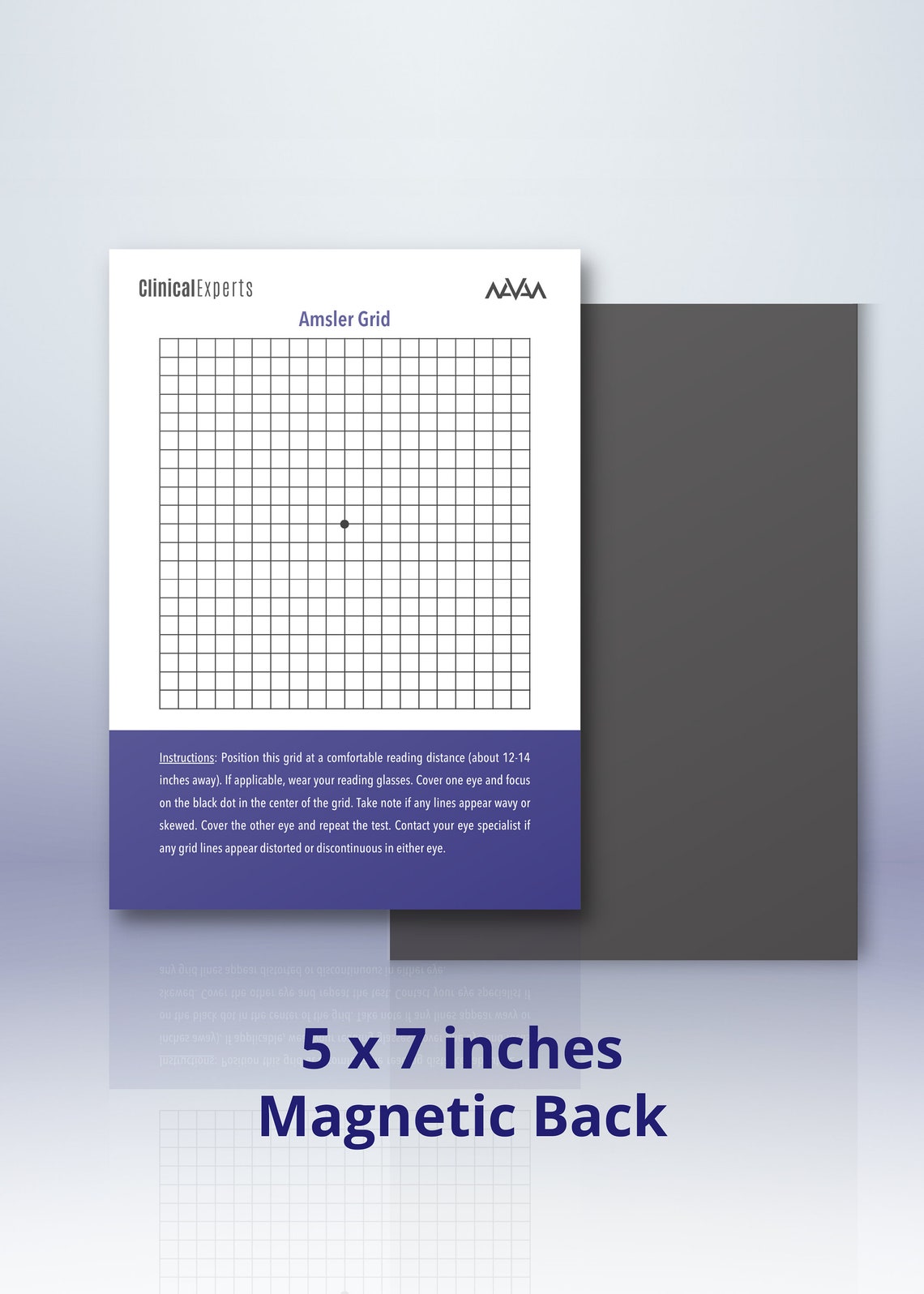 Amsler Grid Refrigerator Magnet for Daily Eye Screening for Macular ...