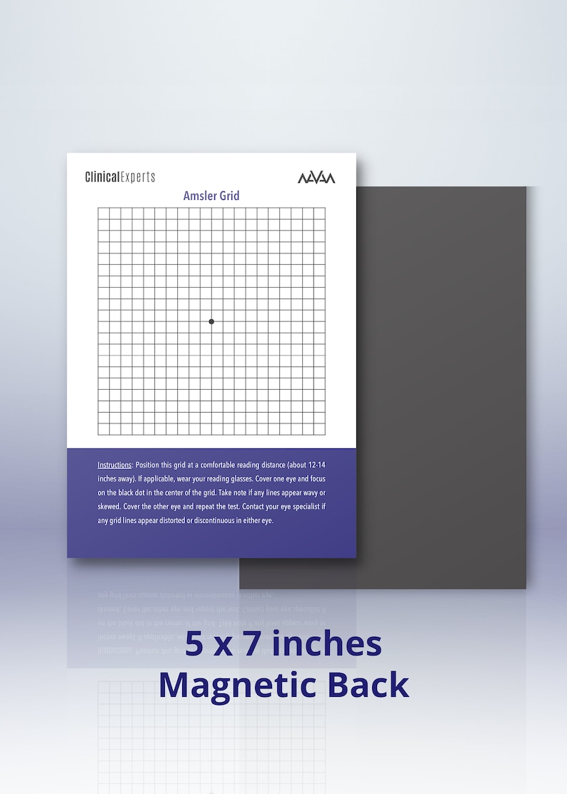 Amsler Grid Refrigerator Magnet for Daily Eye Screening for Macular ...