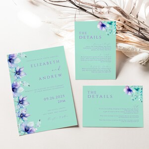 Mint Green Wedding Invitation Background, Minted Digital Wedding ...