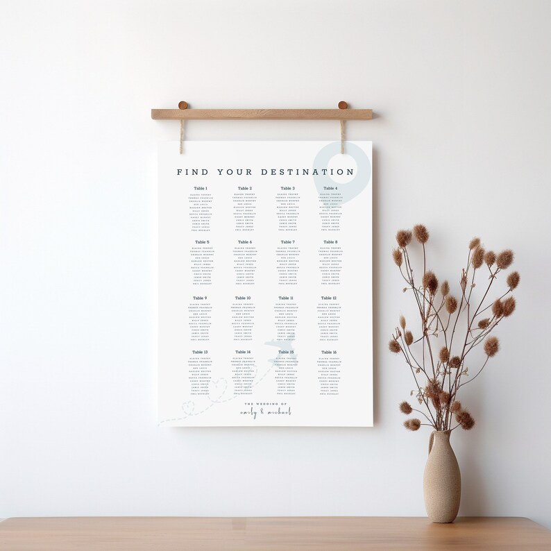 Find Your Destination Seating Chart, Destination Seating Chart, Travel ...