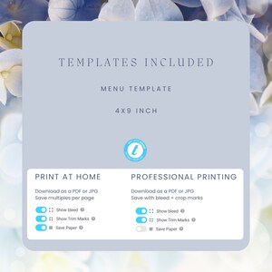 Peach Fuzz Wedding Menu Card, DIY Editable Dinner Menu, Wedding Floral ...