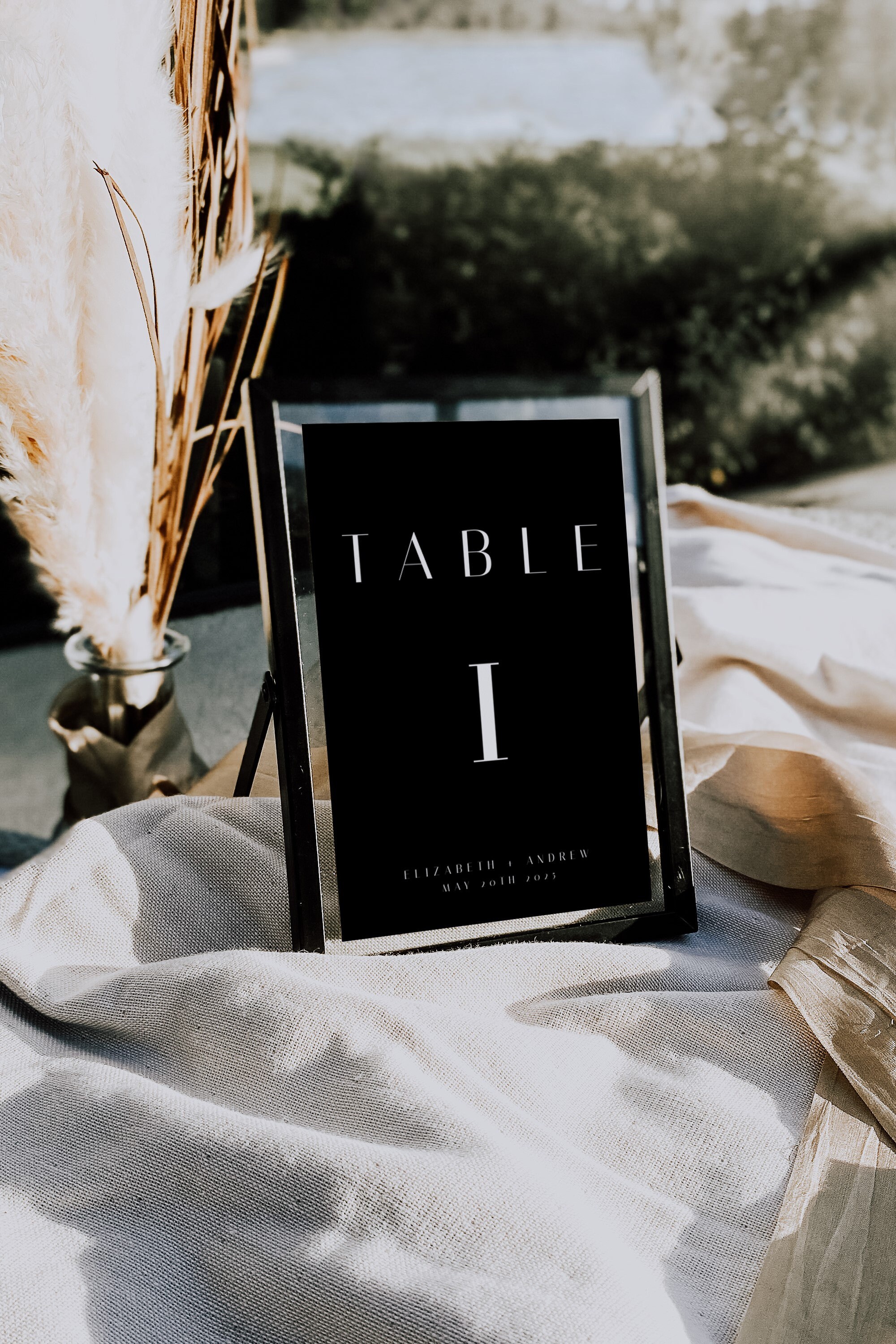 Black and White Wedding Decor, Custom Decor, Custom Table Number ...