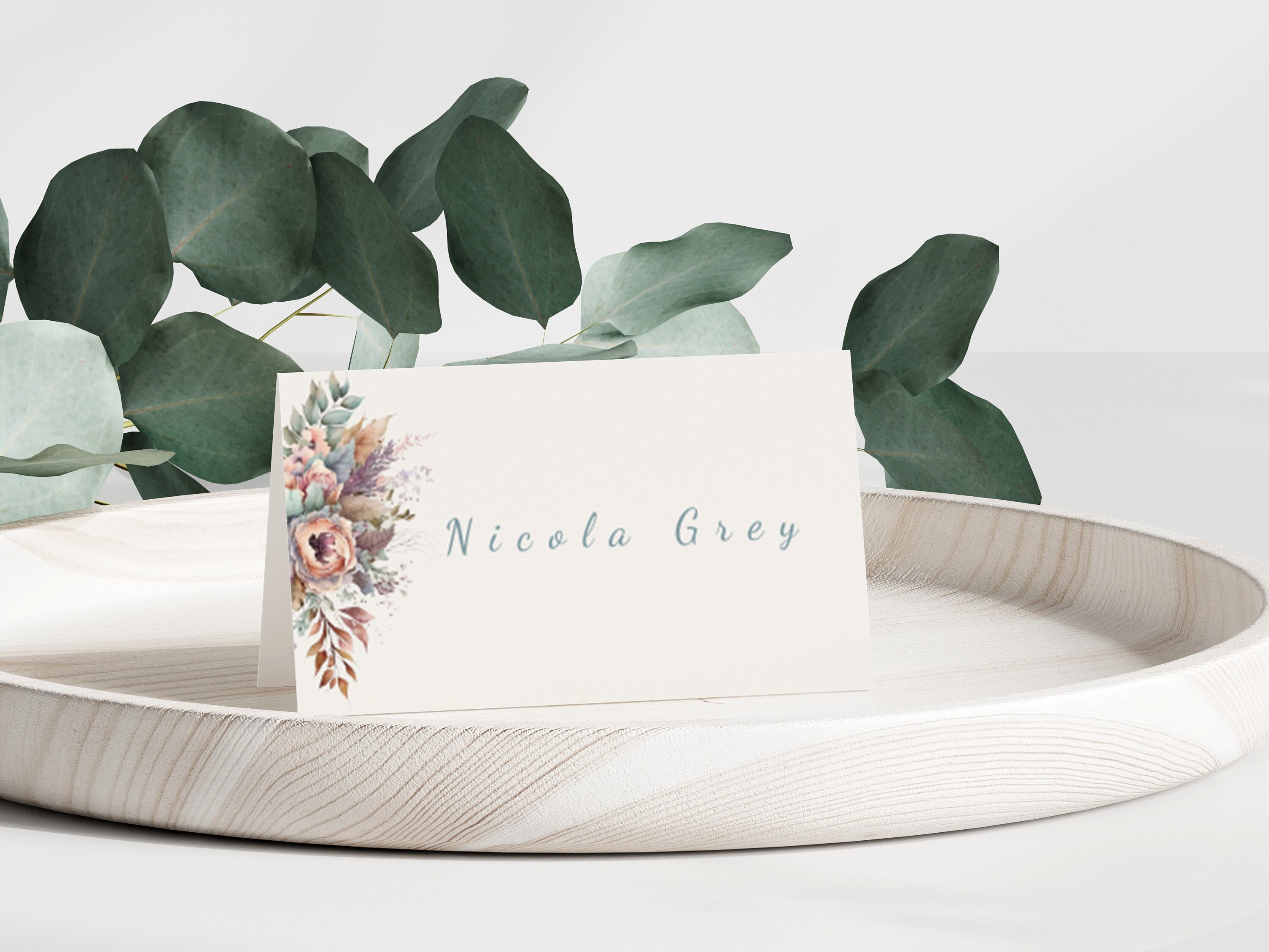 Printable Name Card, Wedding Place Card Names, Flat & Tent Place Card ...