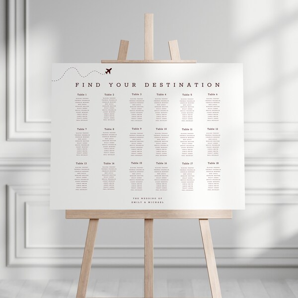 World Seating Chart - Etsy