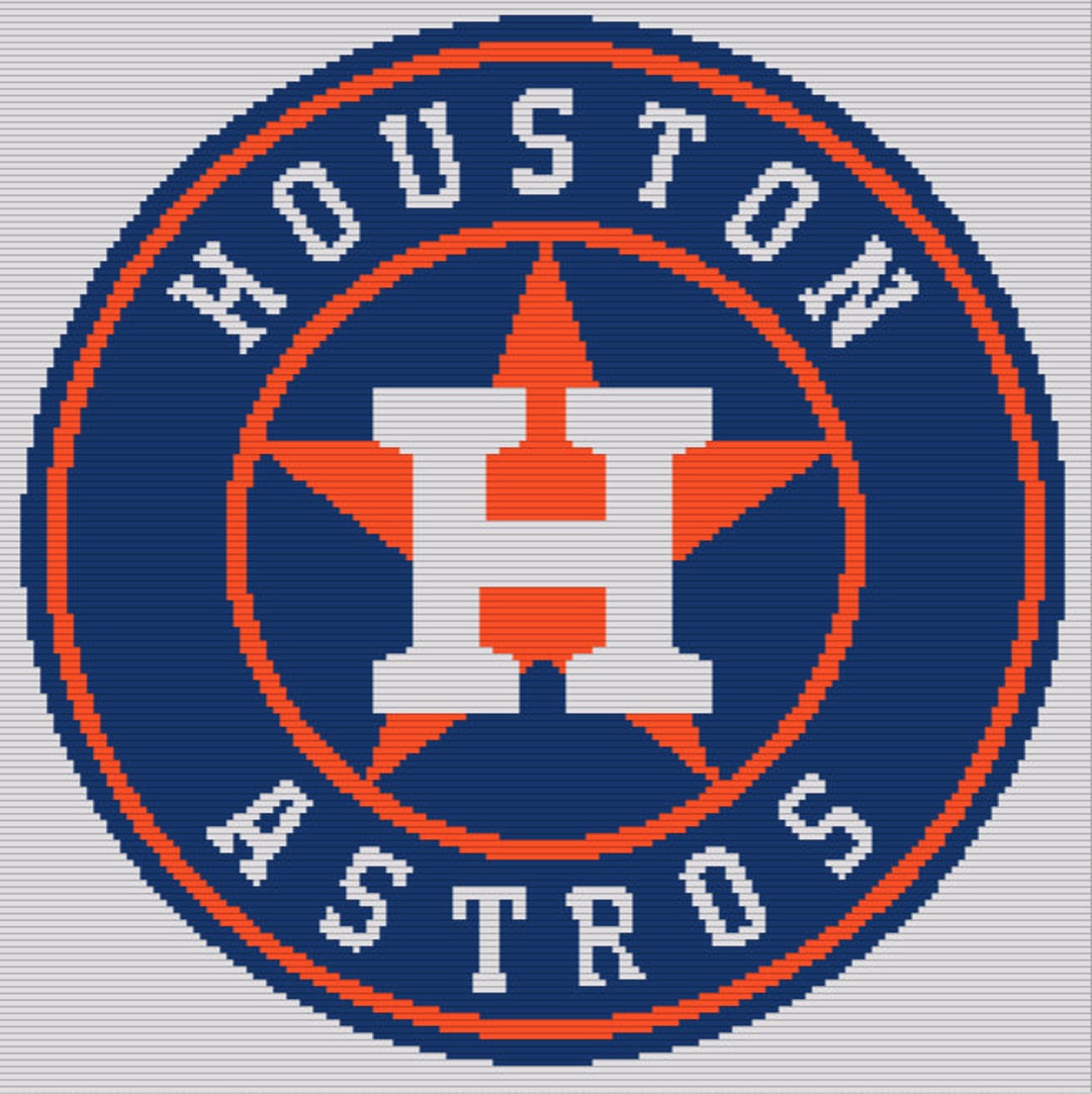 Houston Astros Crochet Word Chart/graphgan Pattern - Etsy