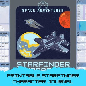Starfinder Character Journal - Printable PDF, Starfinder First Edition ...