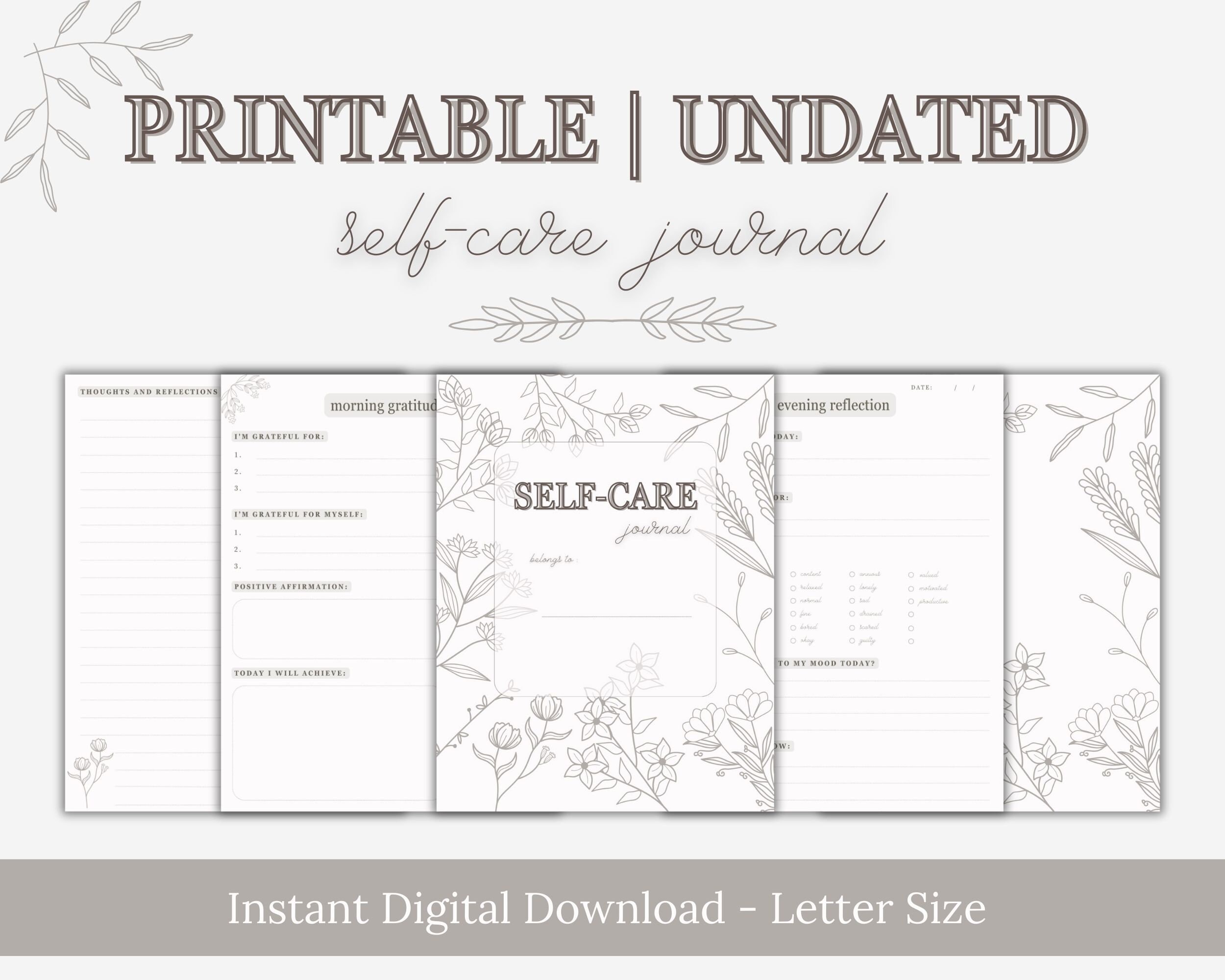 Self-care Journal Self-care Workbook Self Love Daily - Etsy
