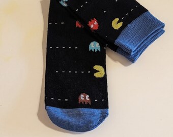 Pac-man Ms Pac-man Socks Retro Apparel Video Game Socks Arcade Game ...