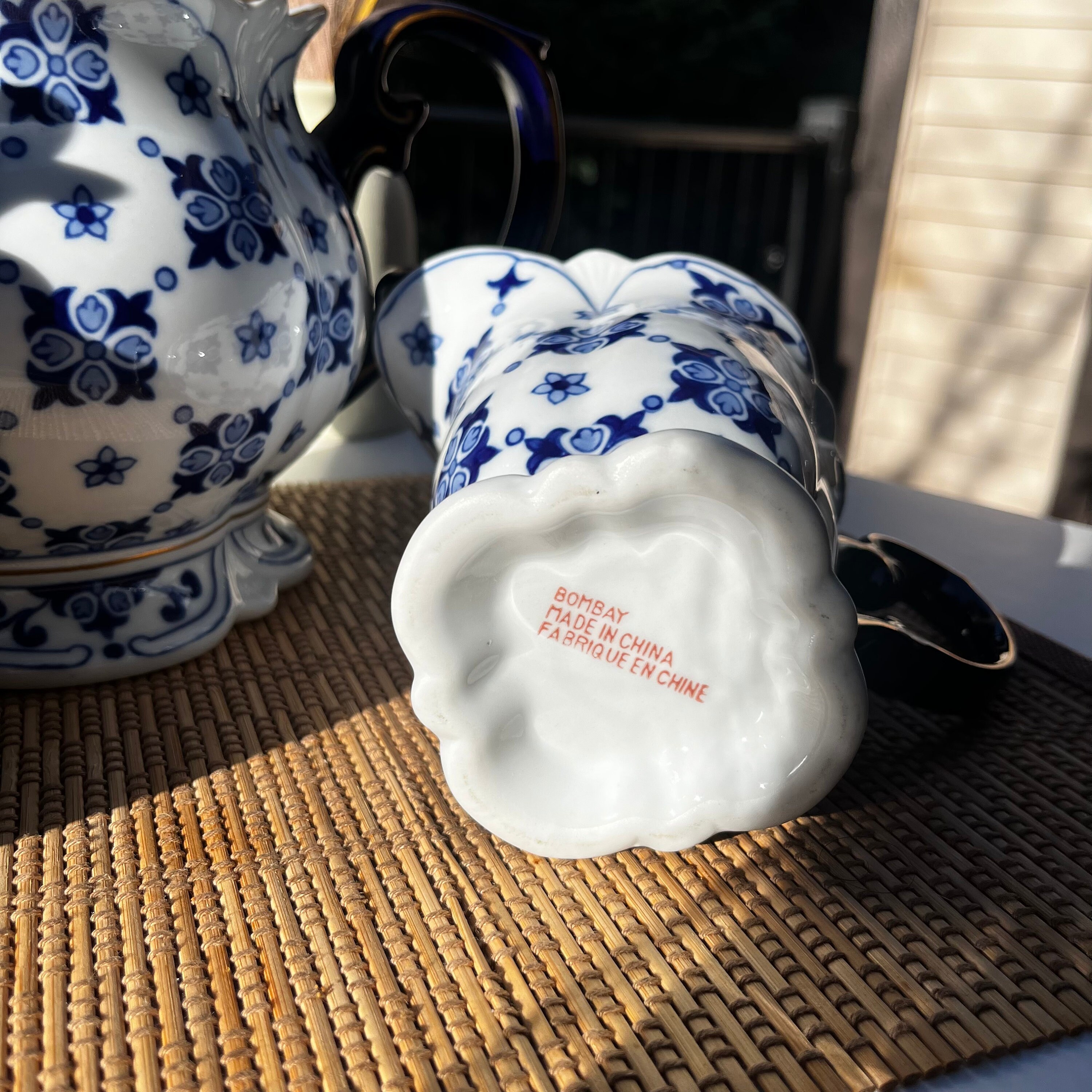 Vintage 1990s Bombay Co. Antique China Set Tea / Coffee Pot , Creamer ...