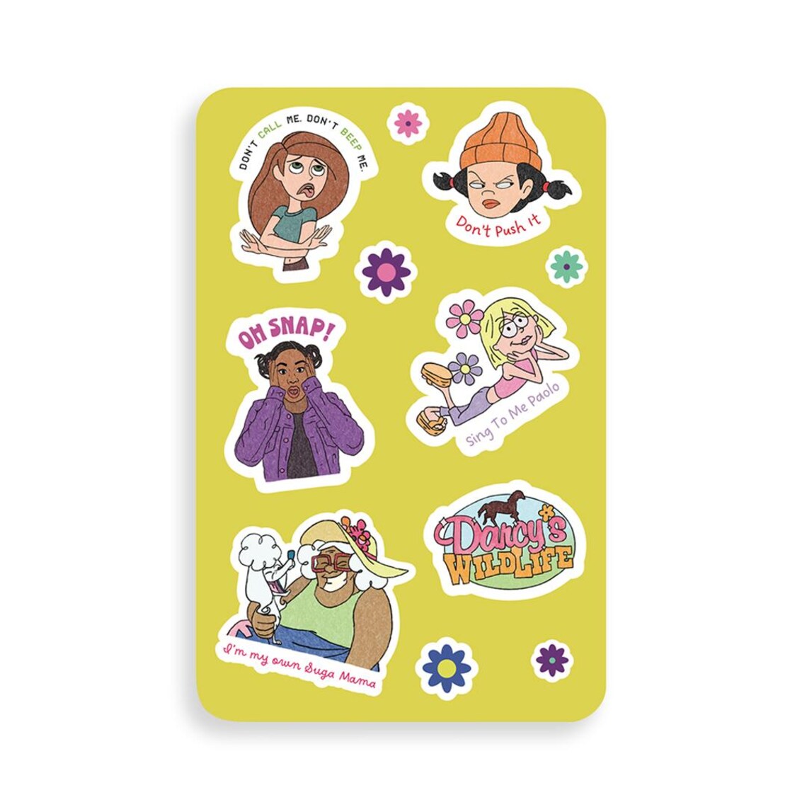 90's Disney Channel Kids Sticker Sheet - Cute Handmade Nostalgia ...