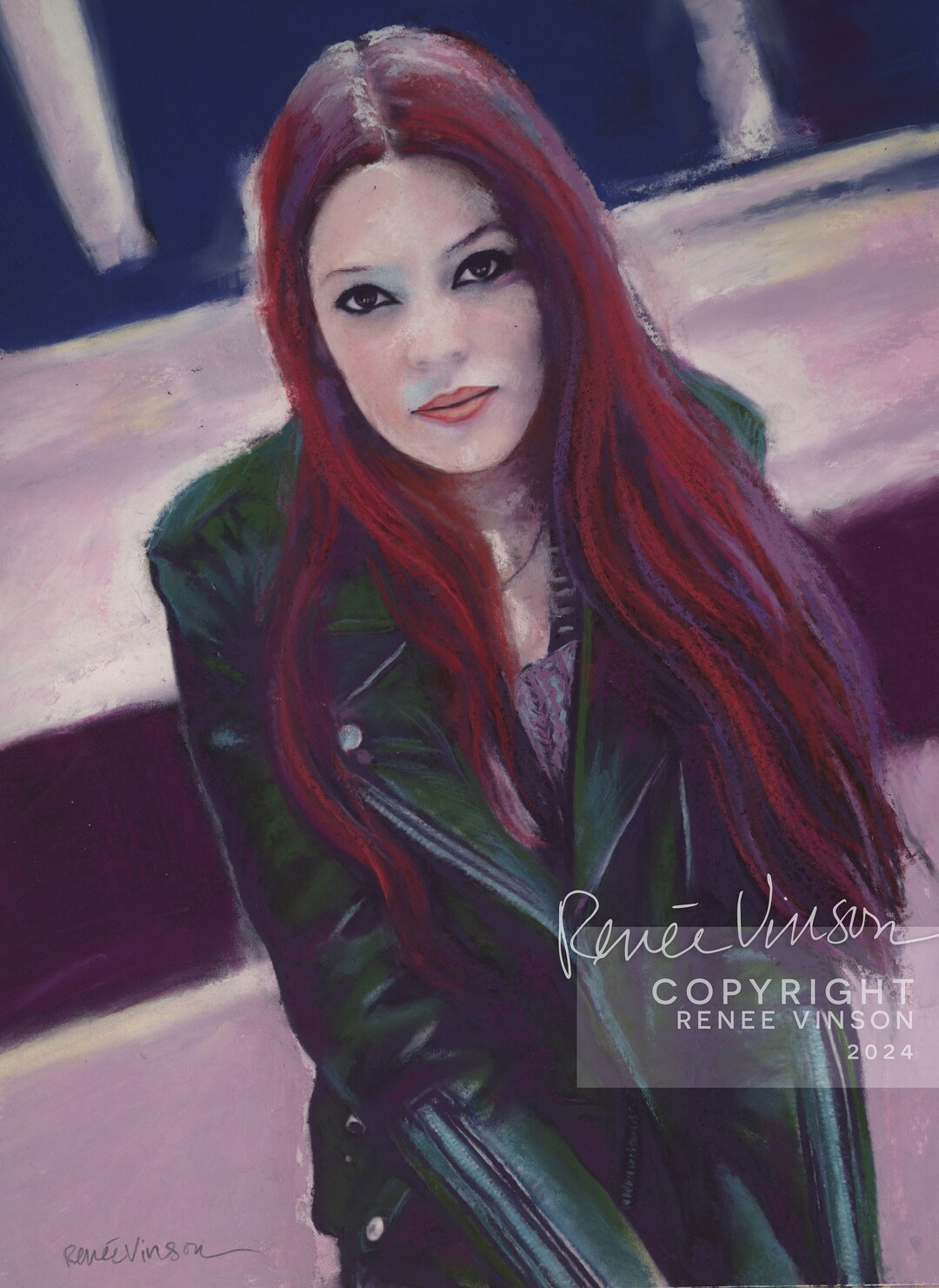 Courtney Hadwin Poster Fine Art Archival Print Pastel Painting by Fine ...