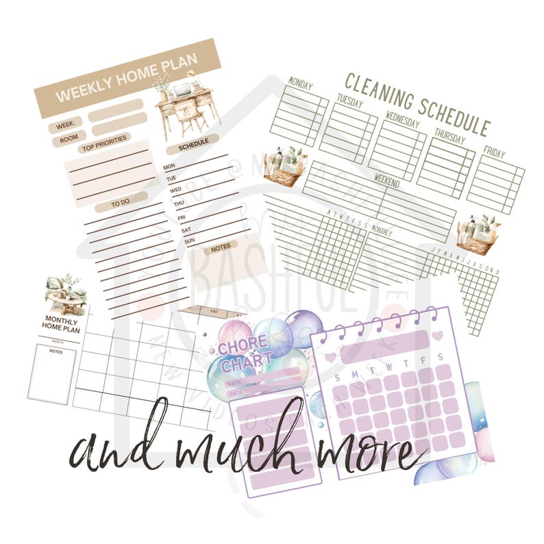 Home Organization Printable Planner - Etsy
