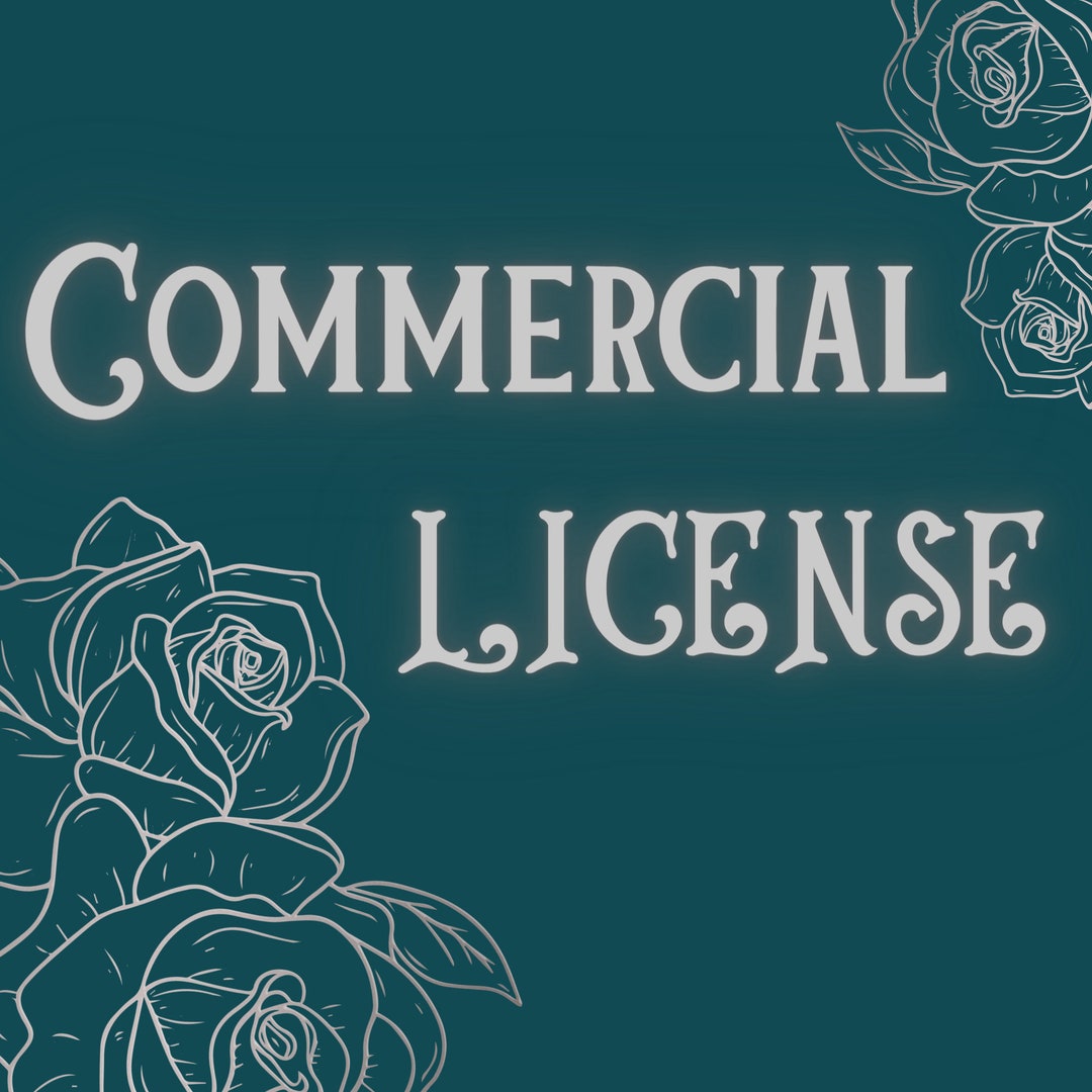 Commercial License, 1 Design = Unlimited Uses - Etsy