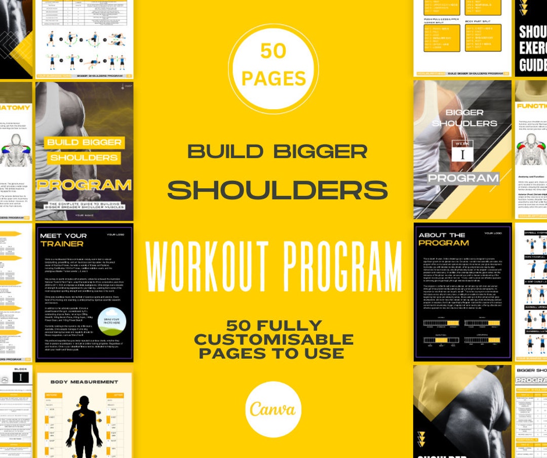 Workout Program Template Training Program Fitness Program Muscle ...