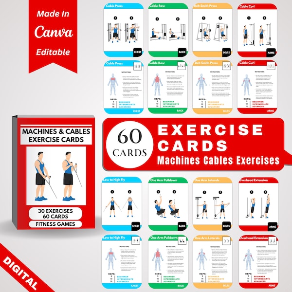 Fitness Card - Etsy