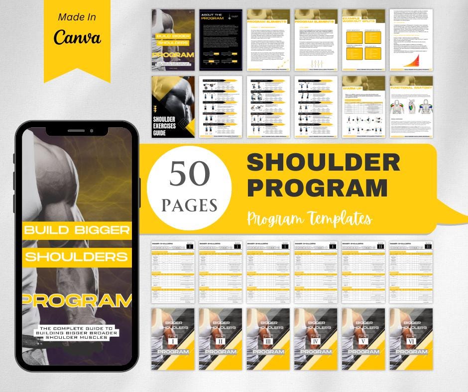 Workout Program Template Training Program Fitness Program Muscle ...