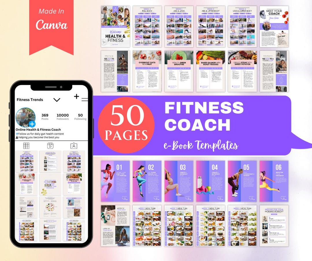 Nutrition Coach Guide Fitness Program Coaches Nutrition Planner ...