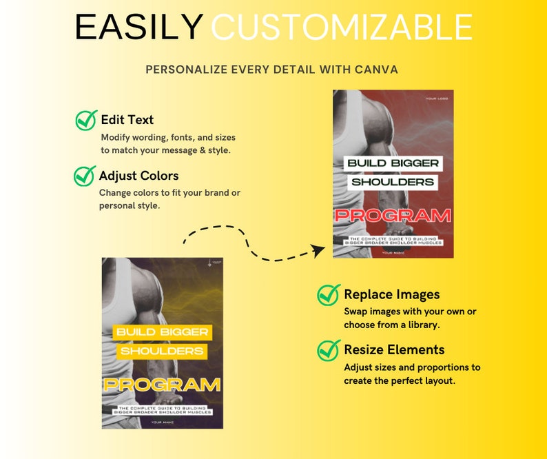 Workout Program Template Training Program Fitness Guide Muscle Building ...