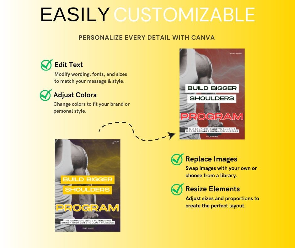 Workout Program Template Training Program Fitness Guide Muscle Building ...