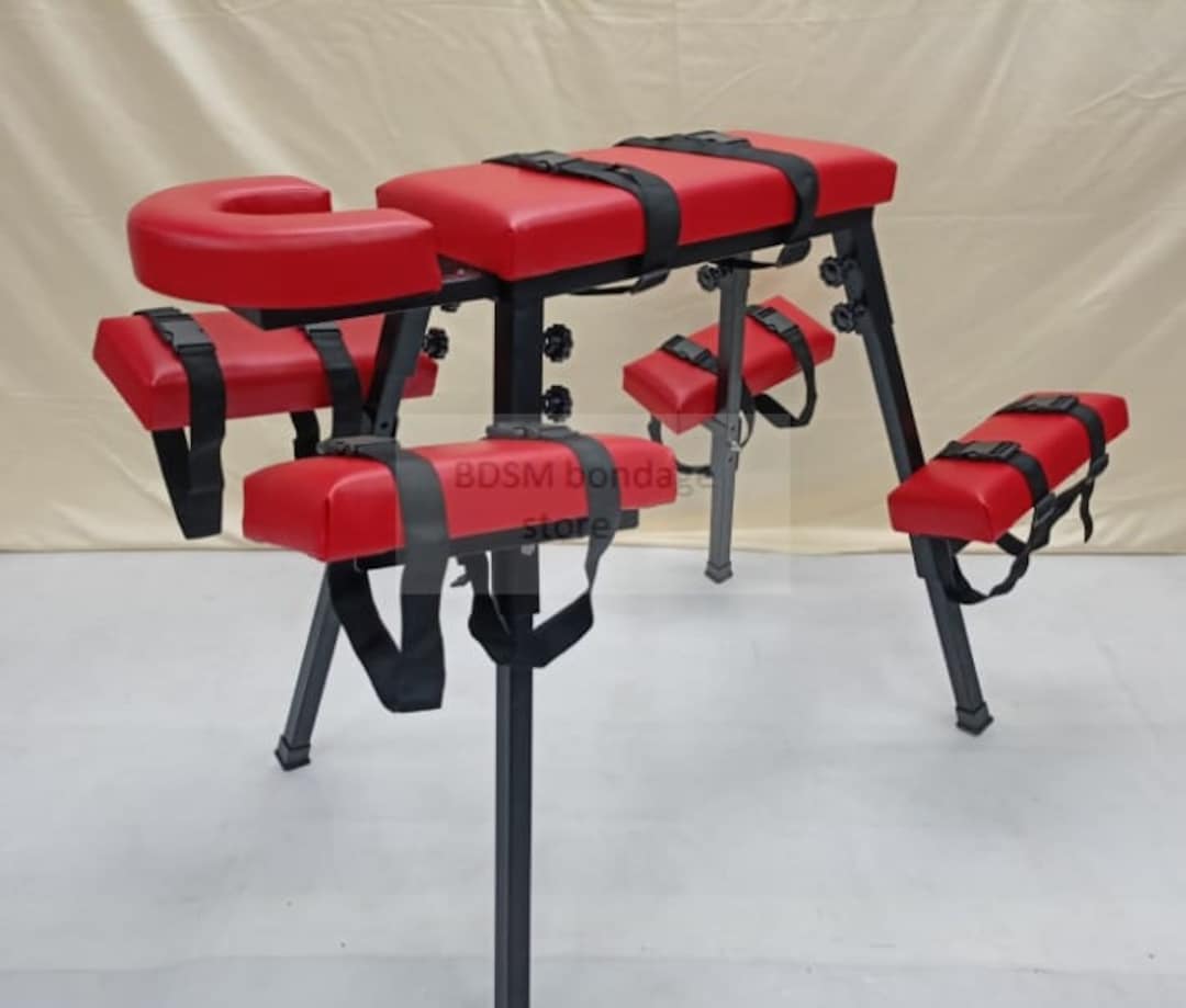 Red Color Spanking Bench, Restraint Bench, Head Rest Portable Bench ...