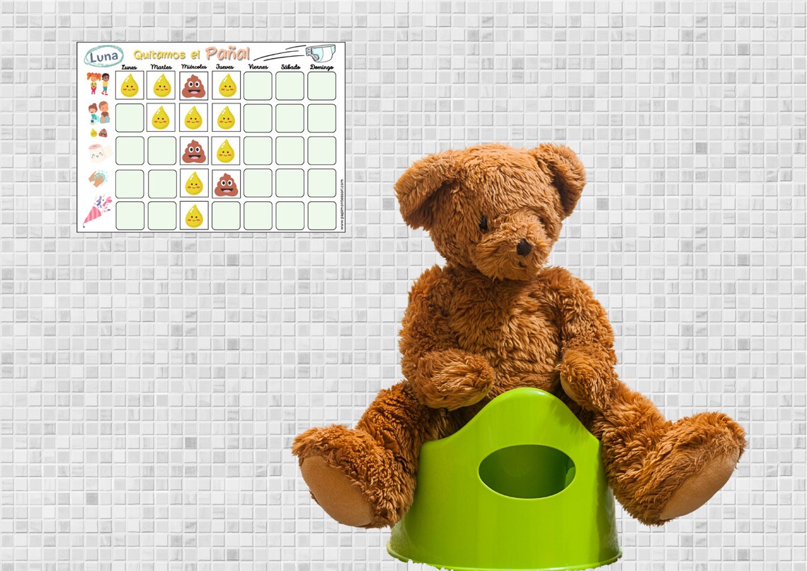 Chart to Leave the Diaper for Boys Girls and Babies, Printable A4 ...