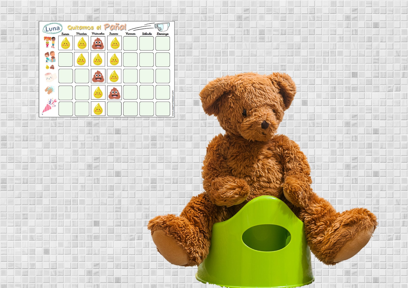 Chart to Leave the Diaper for Boys Girls and Babies, Printable A4 ...