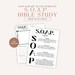 SOAP Bible Study PDF; PDF Download; Bible Study Printable; Bible ...