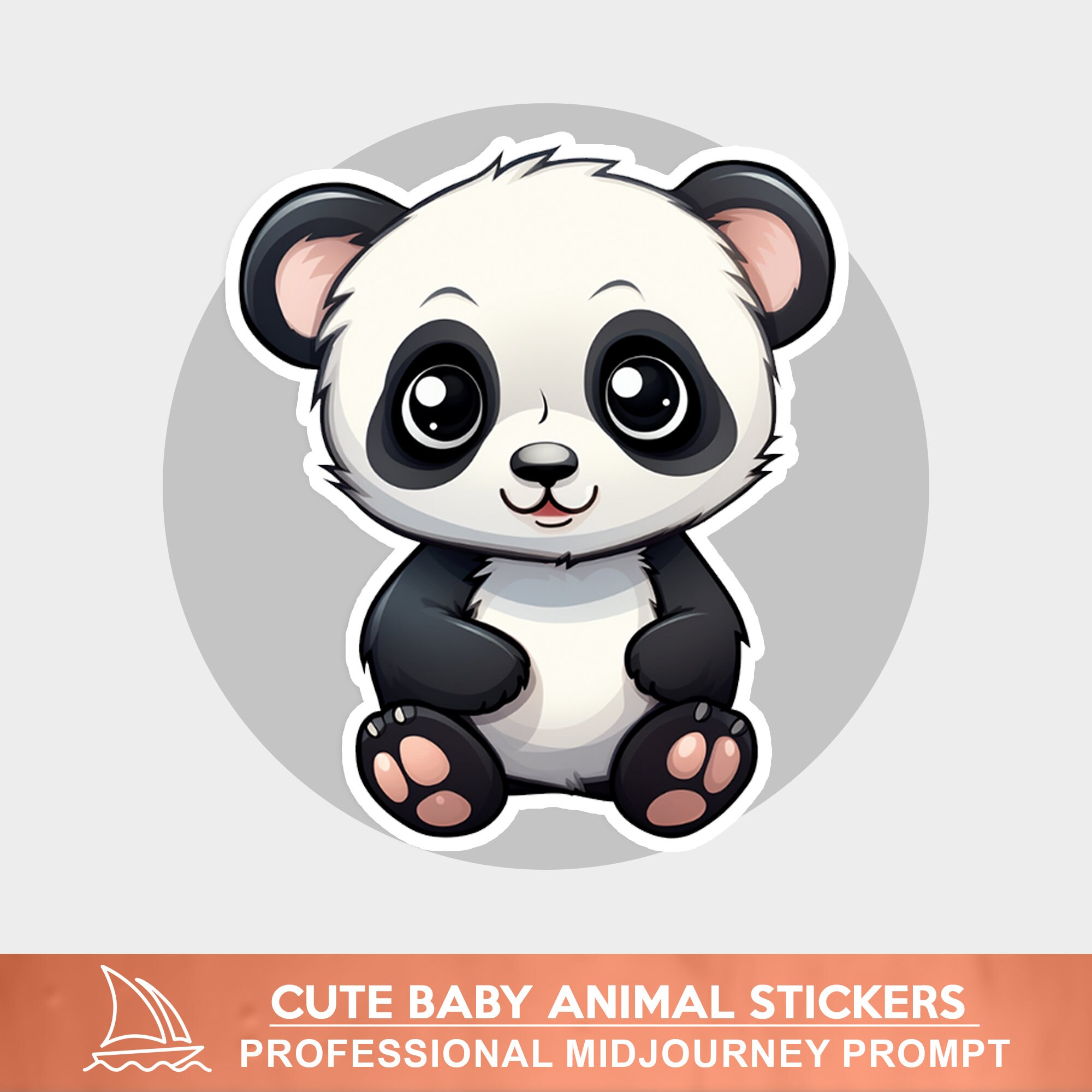 Cute Baby Animal Stickers Midjourney Prompt, Animal Stickers, Sticker ...