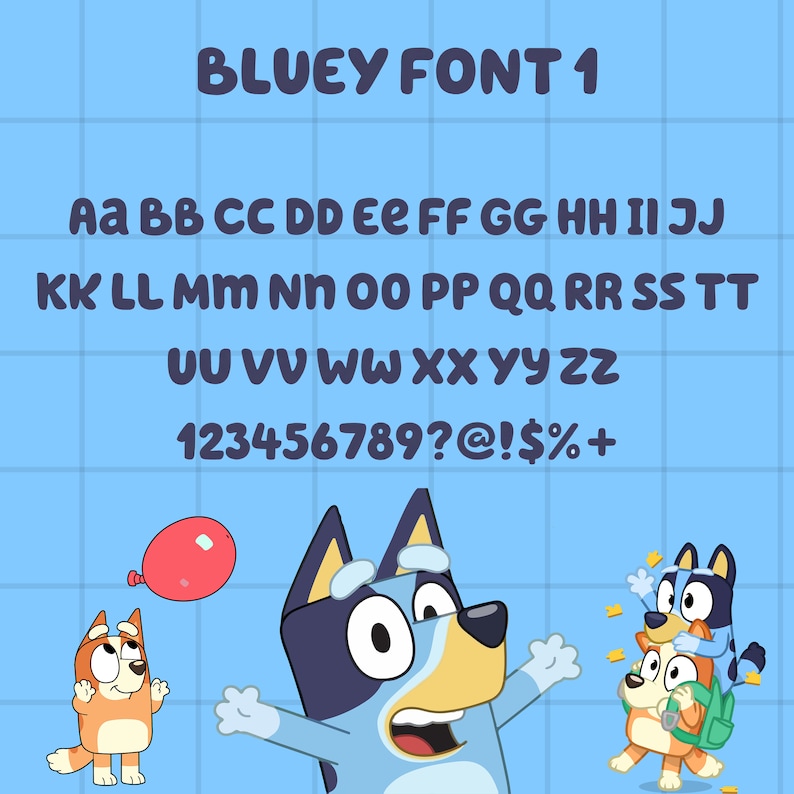 Bluey Font Bluey Two Font Bluey Font Cricut Bluey Font TTF - Etsy New ...