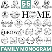 Family Monogram - Etsy