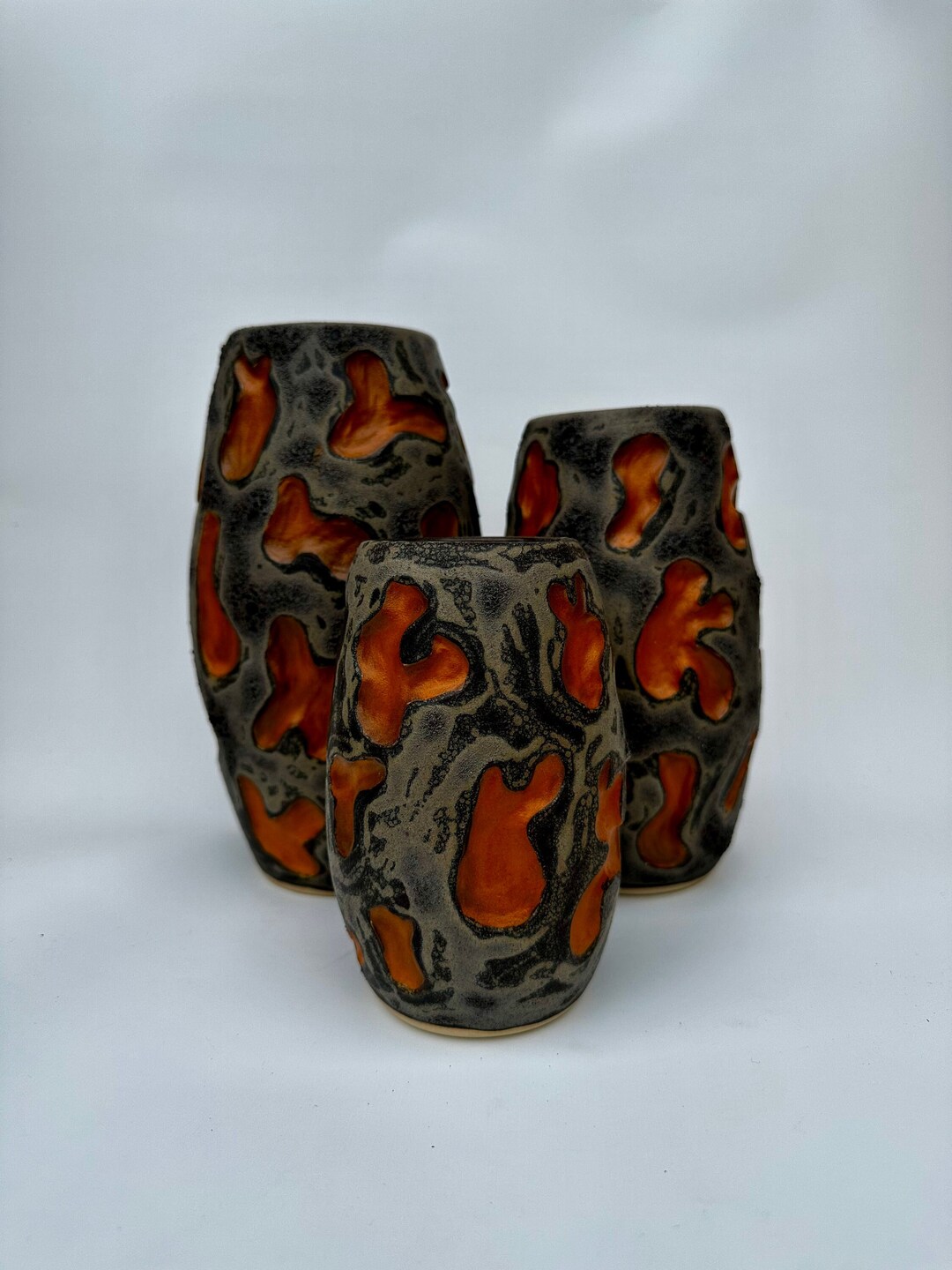 Amoebic Volcano Sculptural Vase Set - Etsy