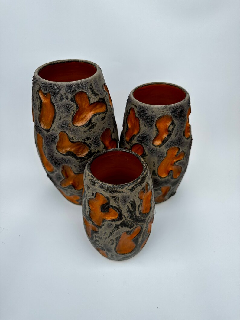 Amoebic Volcano Sculptural Vase Set - Etsy