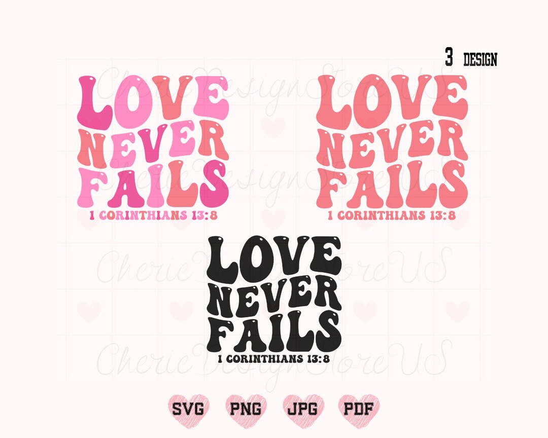 El amor nunca falla svg, amado svg, citas bíblicas svg, retro svg ...