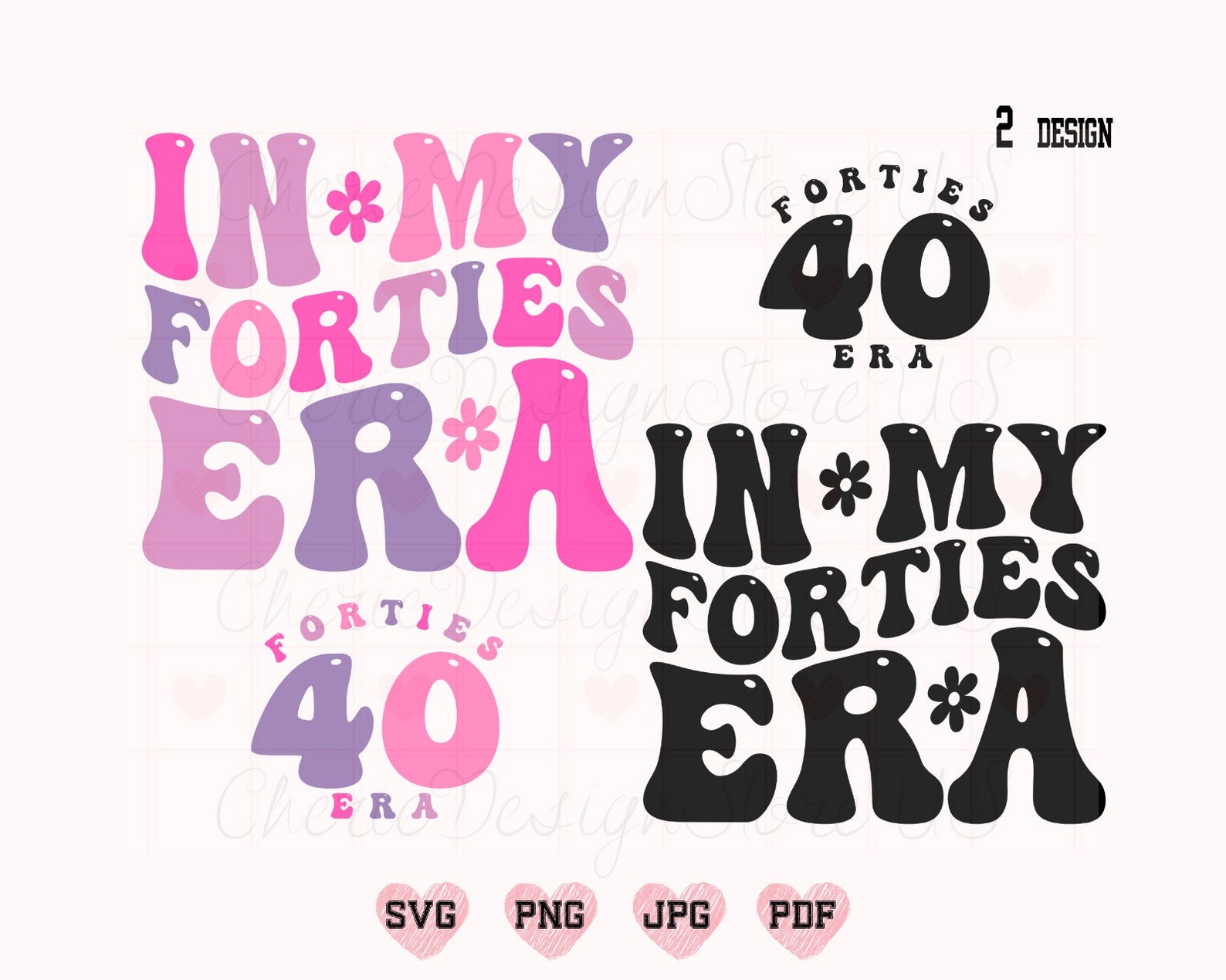 In My Forties Era Svg, in My Forties Png, 40th Birthday Svg, 40th ...